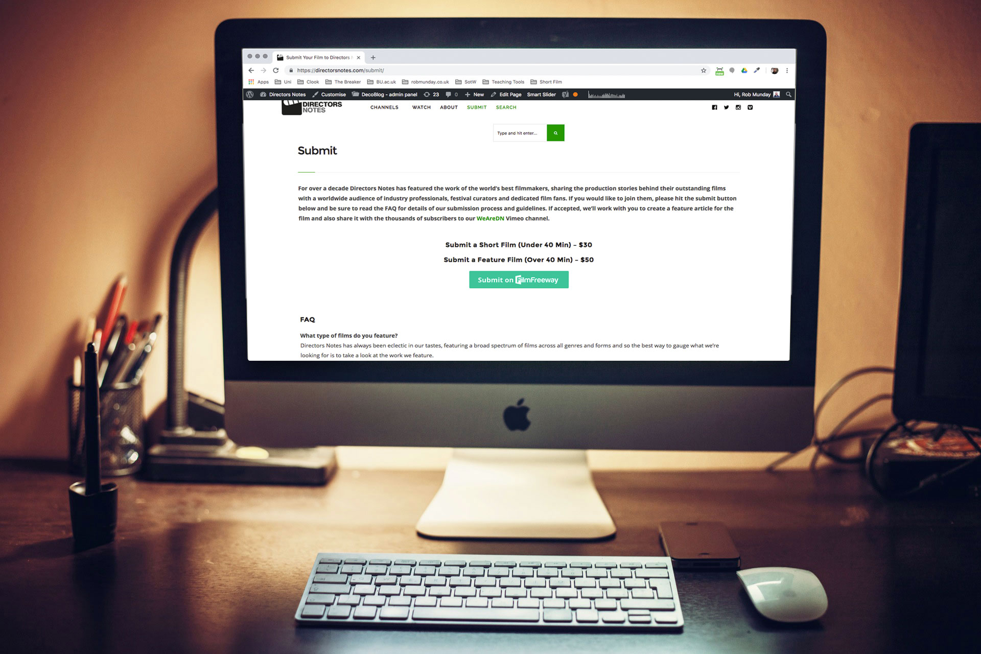 Directors Notes is Now Open for Submissions! - Directors Notes